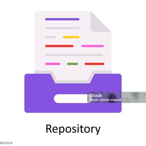 Repository Vector Flat Icon Design Illustration Symbol On White