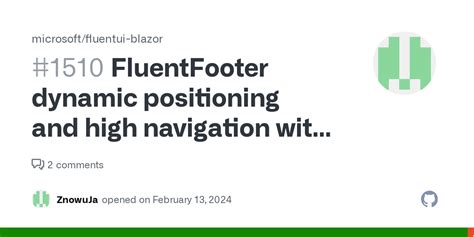 fluentfooter dynamic positioning and high navigation with a lot of items do not work together