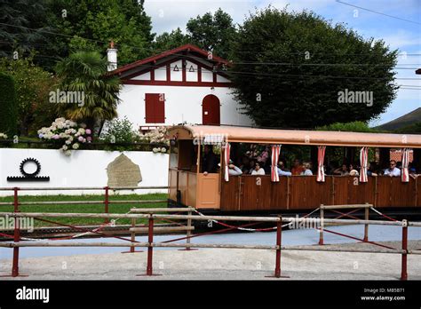 Le Petit Train De La Rhune Train Station At Col De Saint Ignace Sare Pyrenees Atlantique
