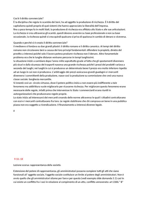Appunti Diritto Commerciale Modulo A Appunti Di Diritto Commerciale