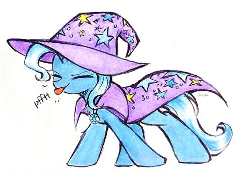 3207393 Safe Artist Liaaqila Trixie Pony Unicorn G4 P Brooch