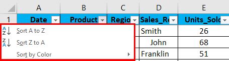 Data Filter In Excel Examples How To Add Data Filter In Excel