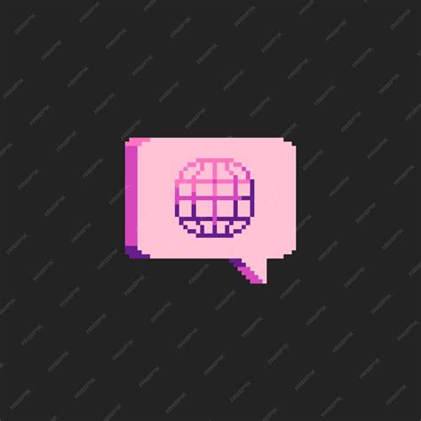 Premium Vector Pixel Art Dialog Icon