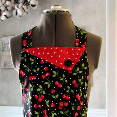 Cherry Apron Etsy