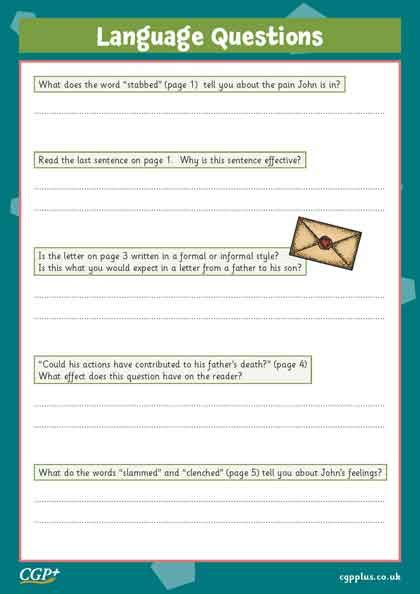 King John Language Questions Years 5 6 CGP Plus