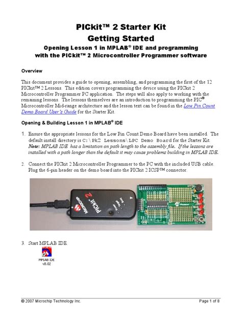 Sk Getting Started With Pickit 2 App 2 Download Free Pdf Pic