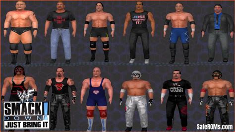 12 Greatest Wrestlers CAWs For WWF SmackDown Just Bring It SafeROMs