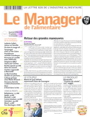 Remplissable En Ligne Remplissable LA LETTRE B B DE LINDUSTRIE ALIMENTAIRE Fax Email Imprimer