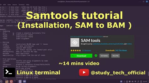 Samtools Install Sam To Bam Conversion Bioinformatics Biology