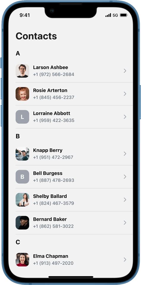 Stacked Lists React Native Components WithFrame