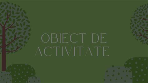 Obiect De Activitate Incds