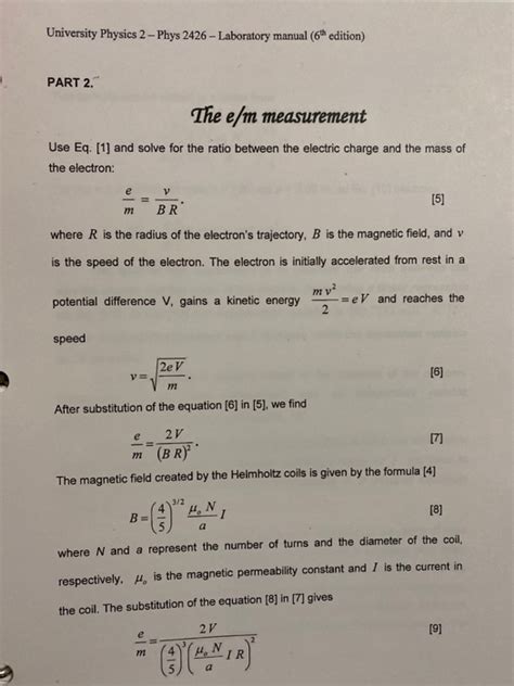 University Physics Phys Laboratory Manual Chegg Com