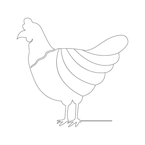 One Line Chicken Art Continuous Line Drawing Of Poultry Minimalist