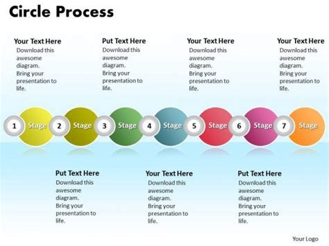 Ppt Half Circle Powerpoint Process State Diagram Templates