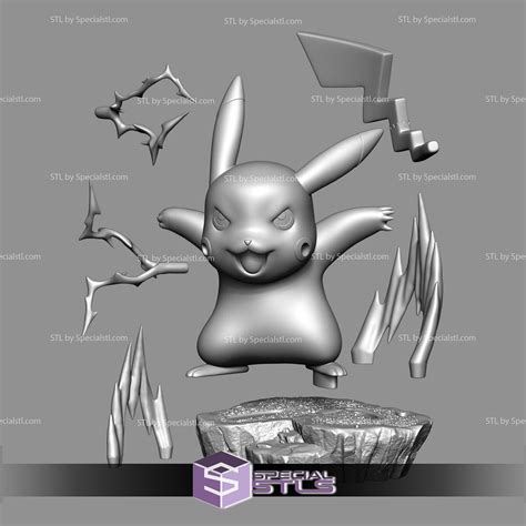 Pokemon Collection Pikachu Attack Stl Files Specialstl