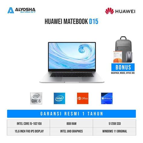 Jual Huawei Matebook D Core I U Gb Gb Fhd Ips Win Di Seller Alyosha Official