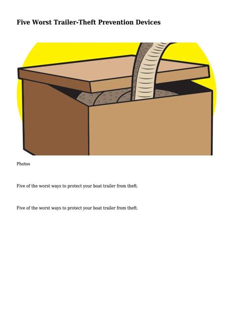 Five Worst Trailer Theft Prevention Devices By Steven N Sanford Issuu