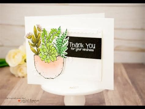 Unity Quick Tip Framed Succulent Card With Copic Coloring Unity Blog