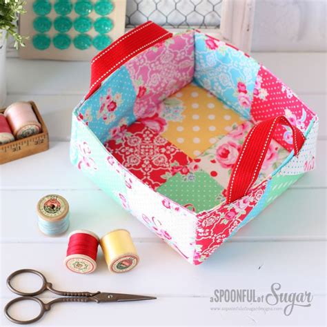 Colourful Patchwork Bags And Baskets