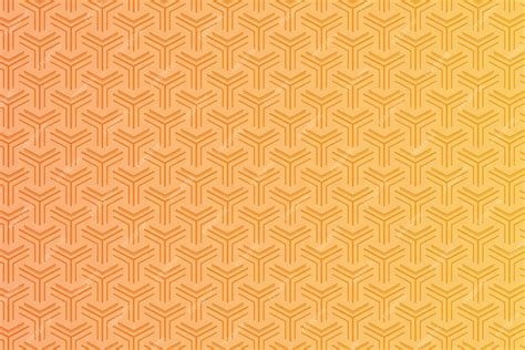 Premium Vector Pattern With Geometric Elements Yellow Orange Gradient Tones Abstract