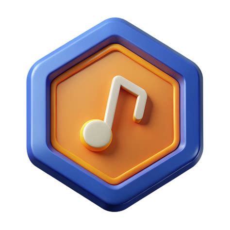 Vibrant Bold Classic Octagonal Badge With A Stylized Music Note