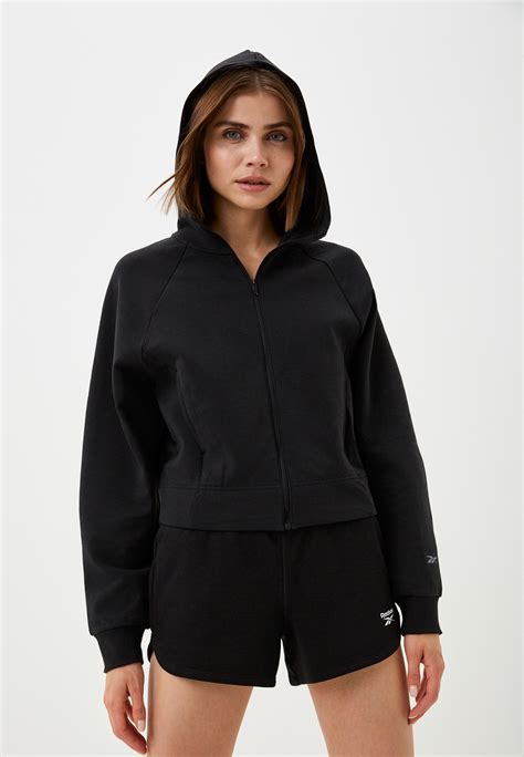 Толстовка Reebok DREAMBLEND COTTON FULLZIP, цвет: черный, RTLACU396401 ...