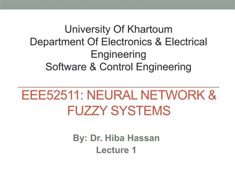 intro to neural networks and fuzzy systems pdf