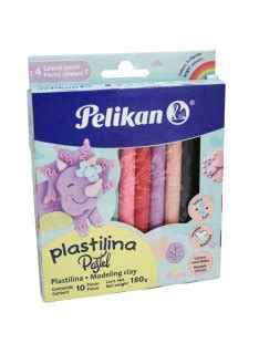 PLASTILINA PELIKAN JUMBO 10 COLORES PASTEL