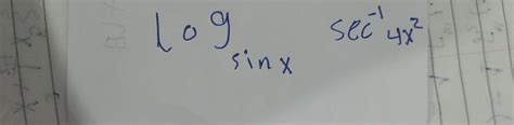 Solved Y Ln 1−x Lnex 1logsinxsec−14x2