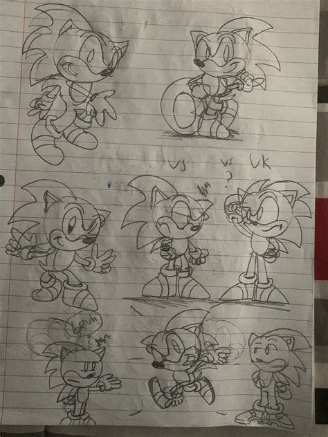 Mohawk Sonic Doodles By Speedysonicspikes On Deviantart