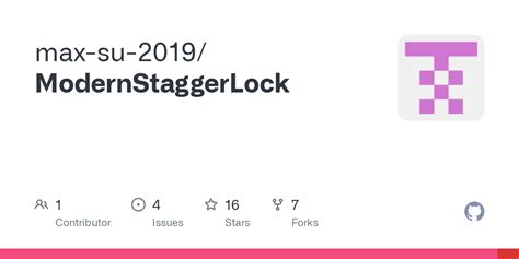 Github Max Su 2019modernstaggerlock