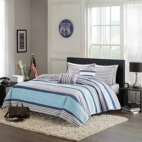 Reversible Stripes 4 Pc Twintwin Xl Quilt Set Kirklands Home