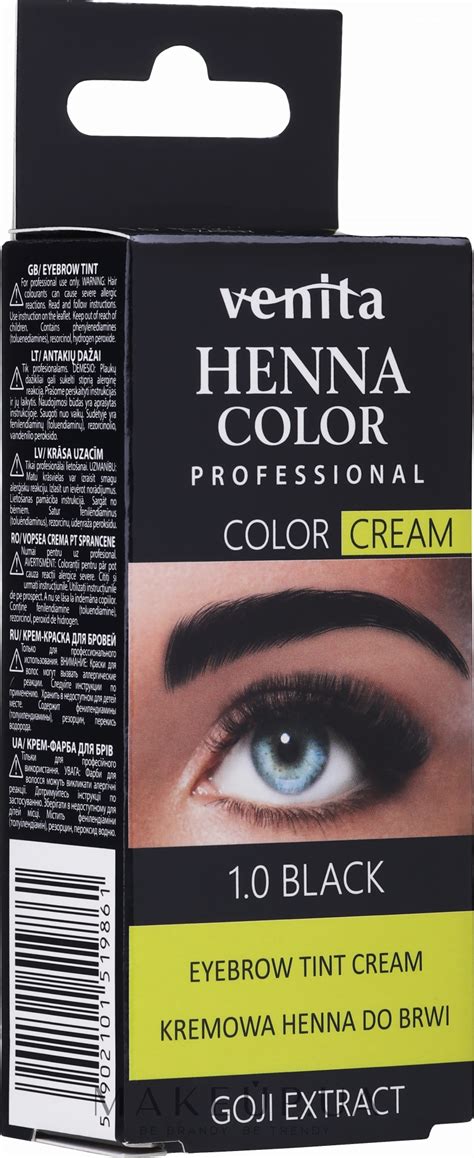 Крем-краска для окрашивания бровей с хной - Venita Professional Henna ...
