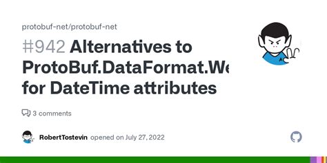 alternatives to protobuf dataformat wellknown for datetime attributes
