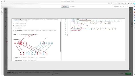 Leetcode 97 Interleaving String Java Youtube