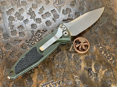 Microtech Socom Elite Auto Single Edge Apocalyptic Standard Od Green