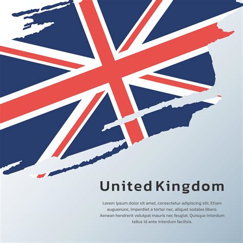 Illustration Of United Kingdom Flag Template 13258458 Vector Art At