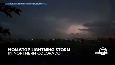 Crazy Northern Colorado Lightning Storm Scenes From Tuesday Night Youtube