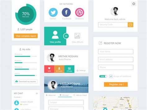 Modern Flat Ui Kit Freebiesjedi