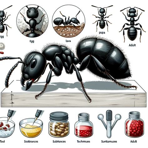 Black Garden Ant Identification Life Cycle And Control Knowledge Voyager