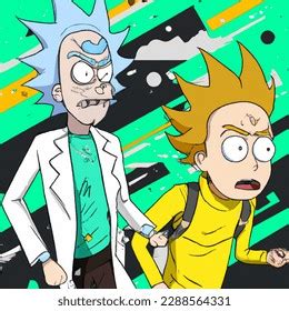 Rick Morty Jojo Art Style AI Generated Image 2288564331 Shutterstock