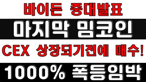 소닉이누 SONIC INU 밈코인메타 끝물 마지막 기회 중앙화거래소 상장시작되면 100000 폭등랠리 나옵니다 반드시