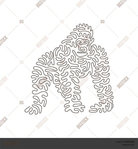 Continuous Curve One Vector And Photo Free Trial Bigstock