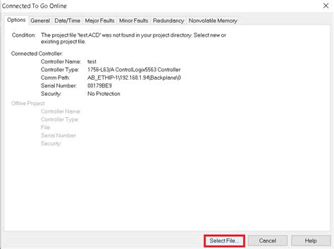 Can T Download To Faulted Controller Bryce Automation