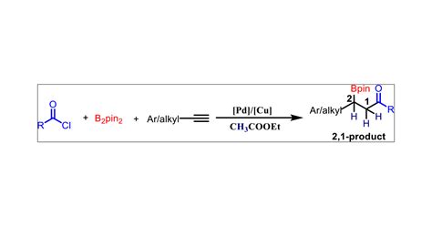 Multicomponent Reaction Pdcu Catalyzed Coupling And Boration Of Acyl