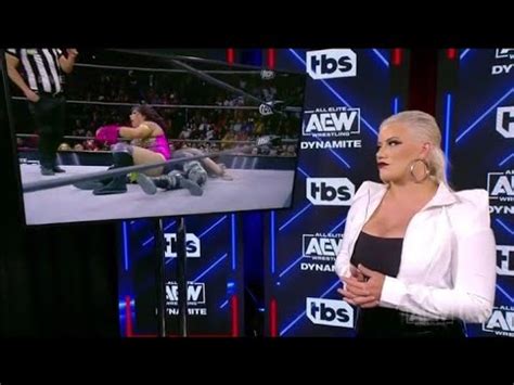 Aew Dynamite Taya Valkyrie Watches Kris Statlander Retain Her Title Against Nyla
