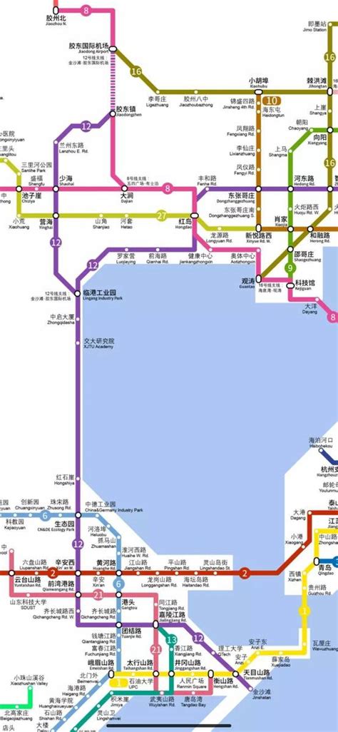 地铁12号线即将开建？青岛地铁最新28线版线网示意图曝光