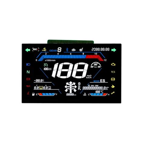 COB Negative LCD Module With Green Backlight Display Segment Display