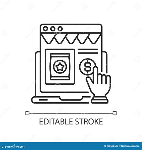 Ecommerce Linear Icons Signs Symbols Vector Line Illustration Set 165755359