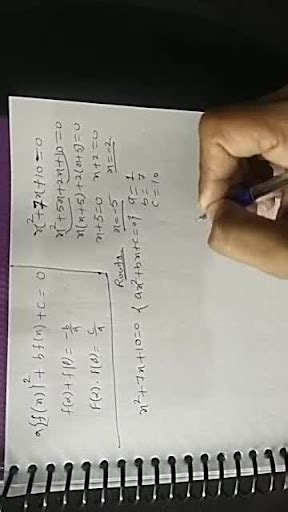 Let α and β be the roots of quadratic equation ax2 bx c 0 Then by the fa